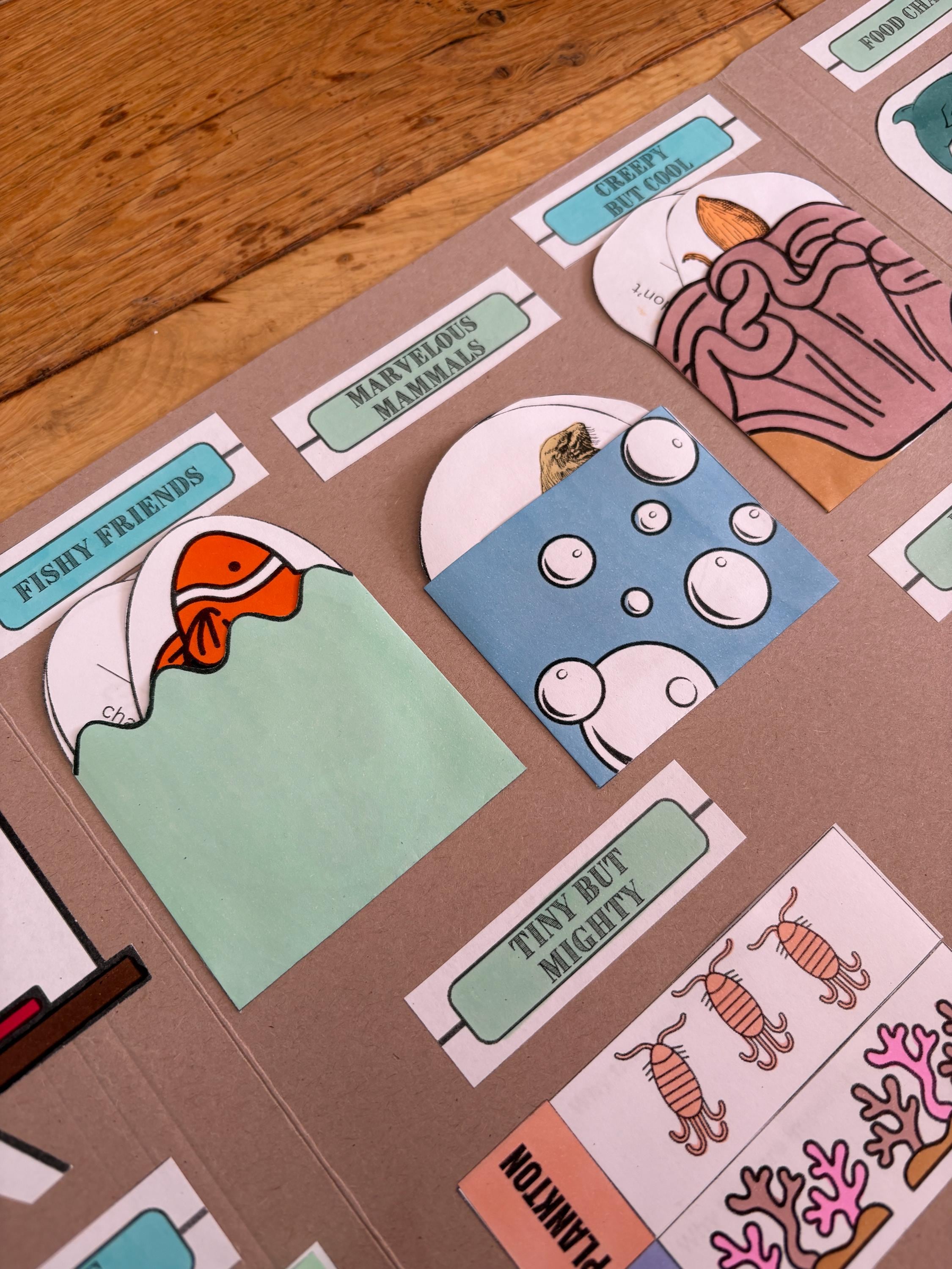 Ocean Creatures Study Lapbook Download | Printable | Creative Activity ...
