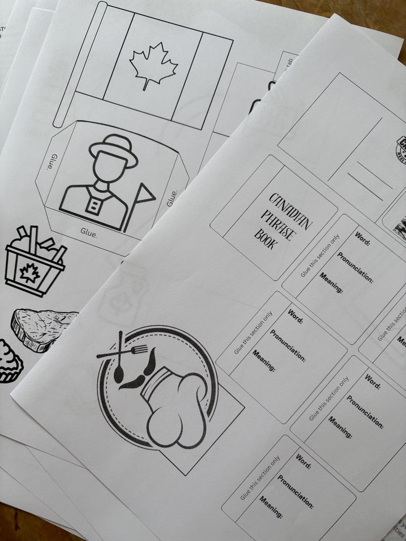 Canada Study Lapbook Download | Printable | Geography Activity ...