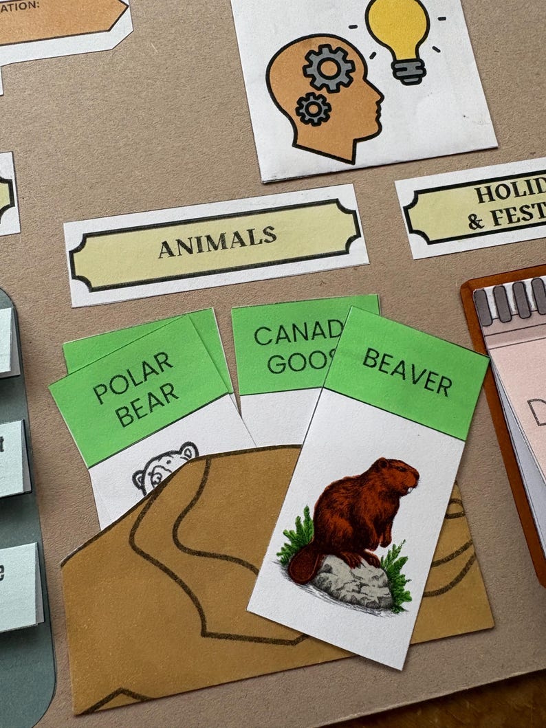 Canada Study Lapbook Download | Printable | Geography Activity ...