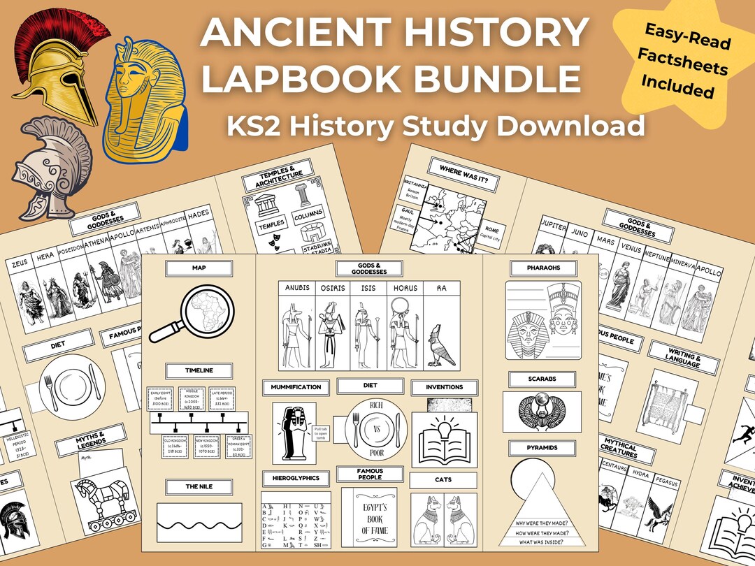 Ancient History KS2 Science Lapbook Bundle | Egypt | Greece | Rome ...