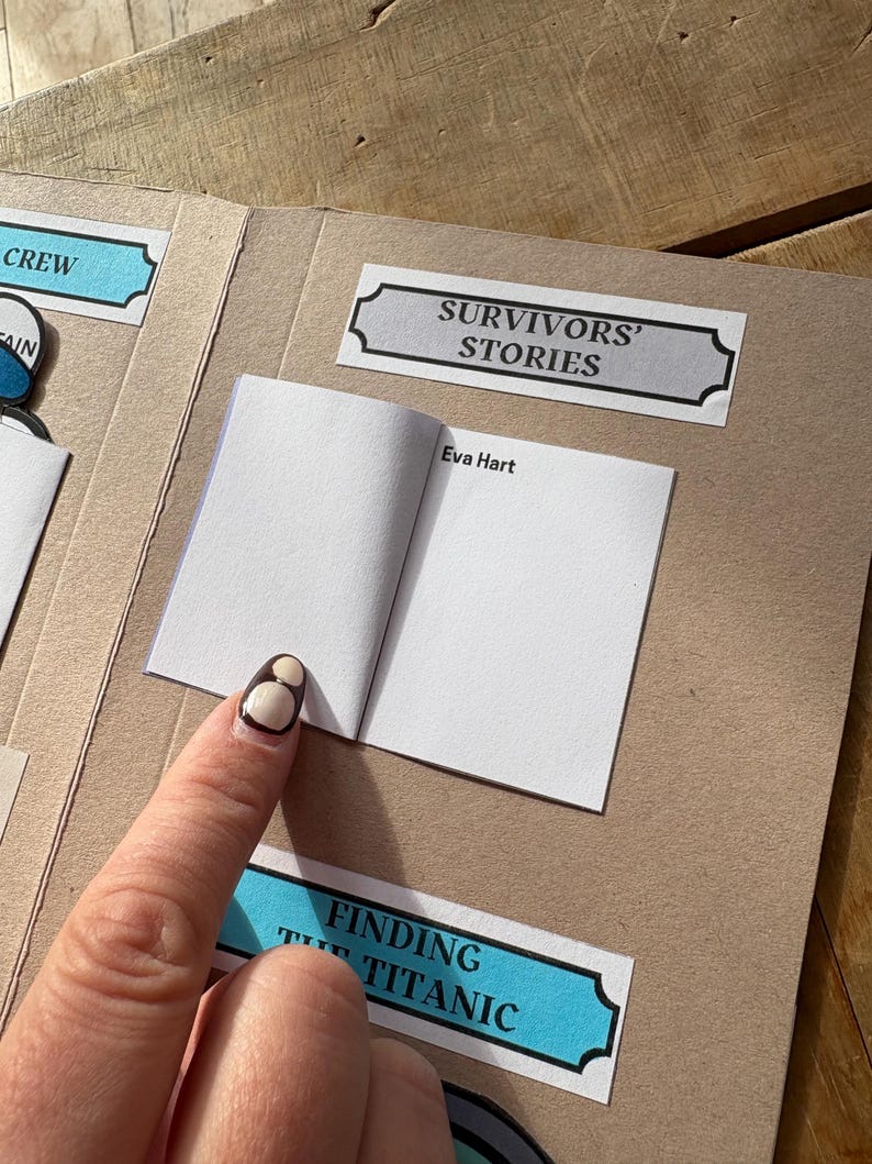 The Titanic Unit Study Lapbook Download | Printable | History Activity ...