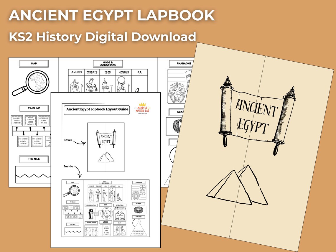Ancient Egypt Lapbook KS2 | History Study | Printable Lapbook | Easy ...