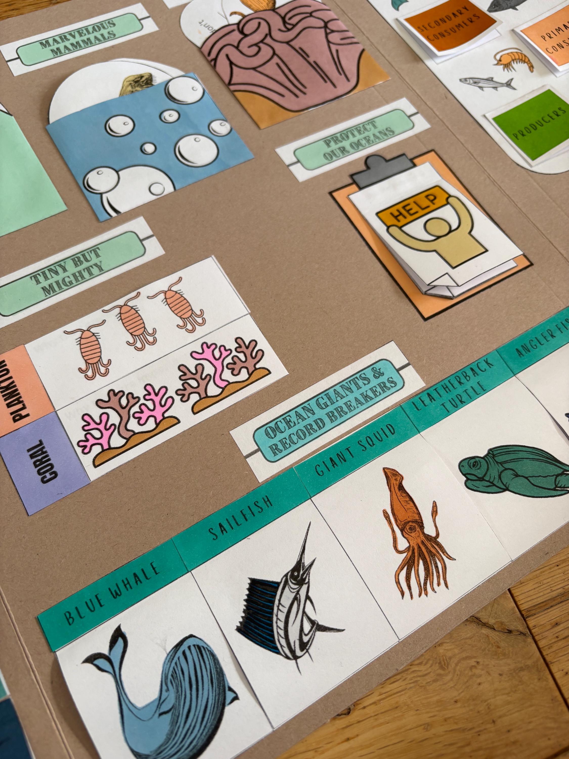 Ocean Creatures Study Lapbook Download | Printable | Creative Activity ...