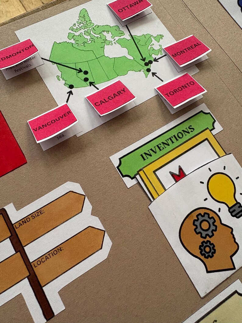 Canada Study Lapbook Download | Printable | Geography Activity ...