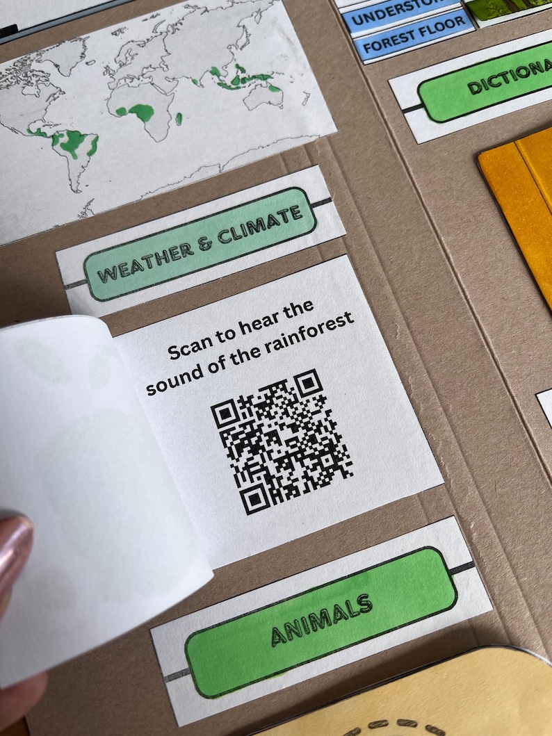 Tropical Rainforests Study Lapbook Download | Interactive | Printable ...