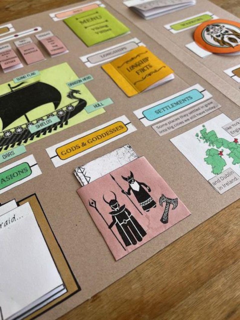 Vikings Study Lapbook Download | Printable | Creative Activity ...