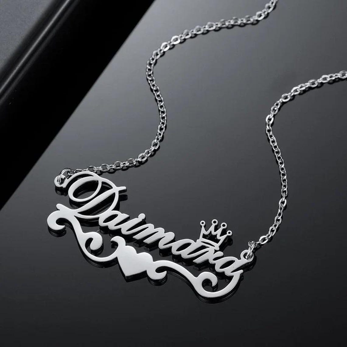 Handmade Customized Name Locket Gold Plated & White Gold Plated - Etsy