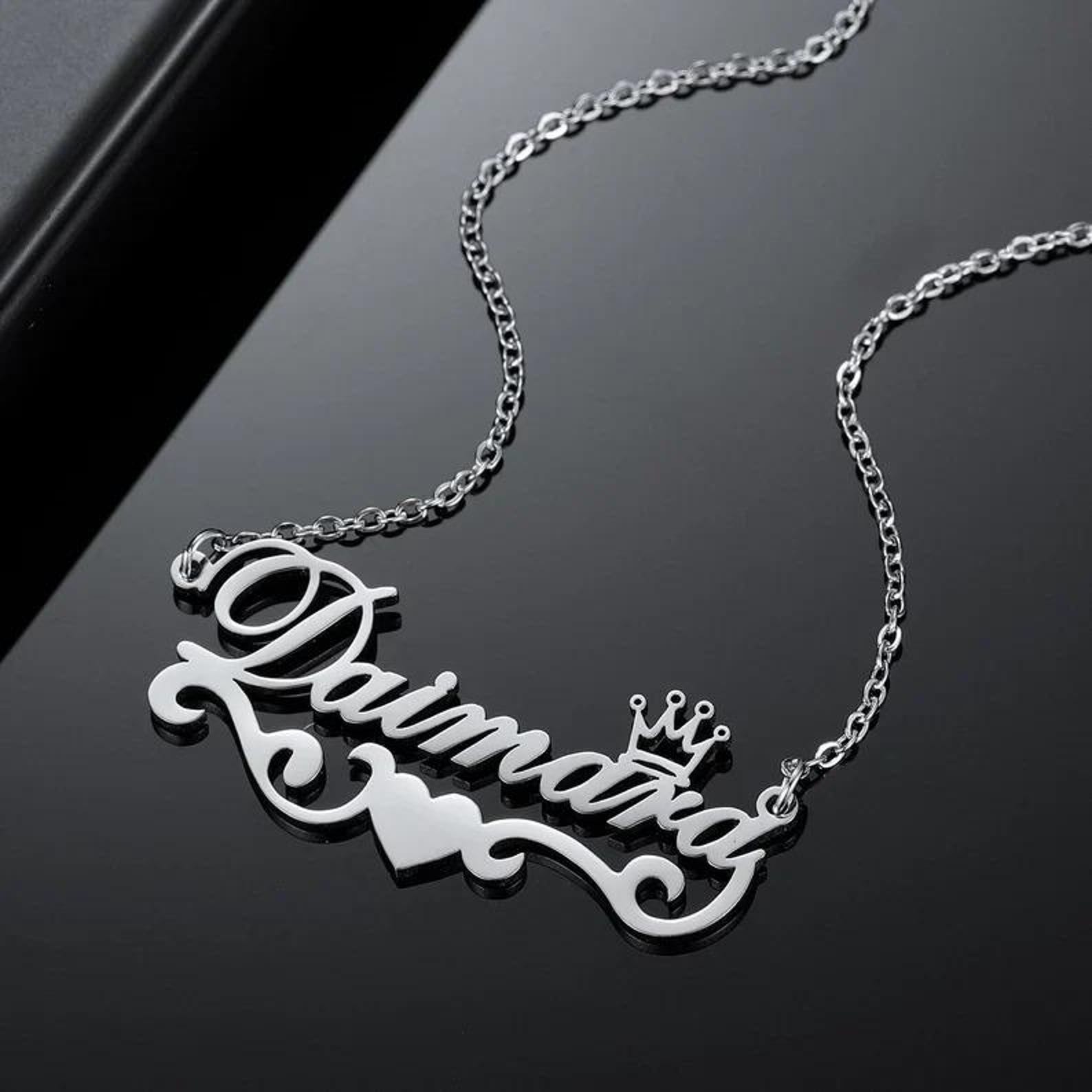 Handmade Customized Name Locket Gold Plated & White Gold Plated - Etsy