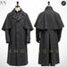 Men's Wool Blend Inverness Cloak: Victorian Steampunk Overcoat - Etsy