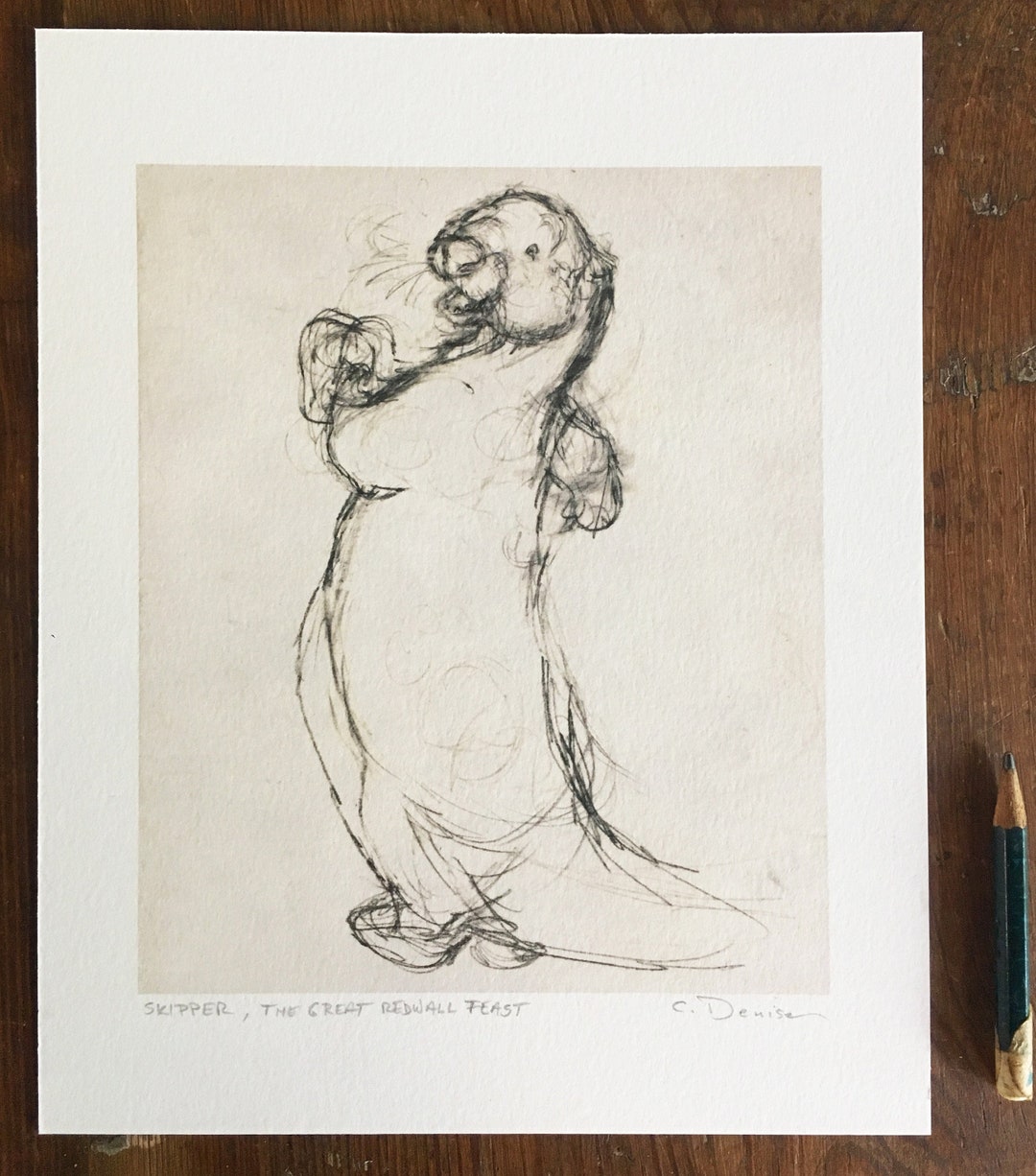 The Redwall Sketchbooks Print Series #2. Skipper of the Otters, the ...
