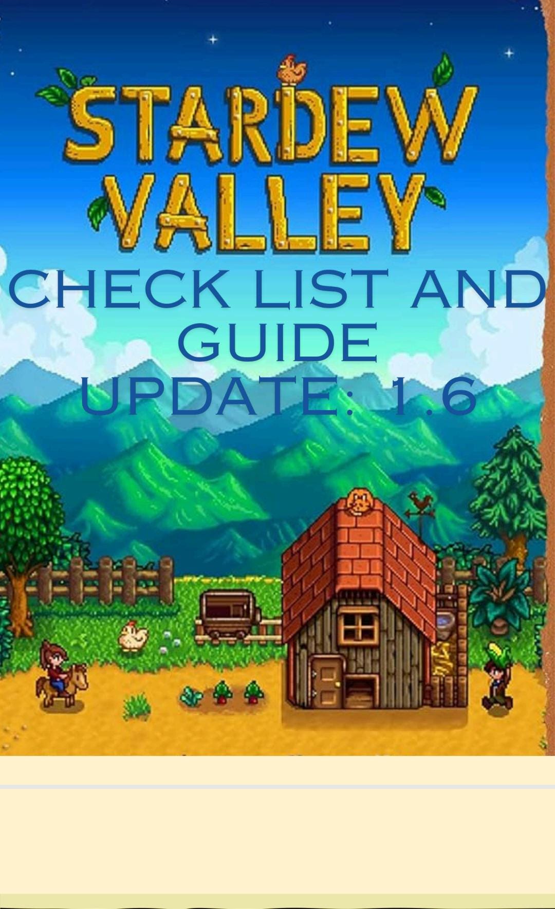 Stardew Valley Checklist and Guide - Etsy UK