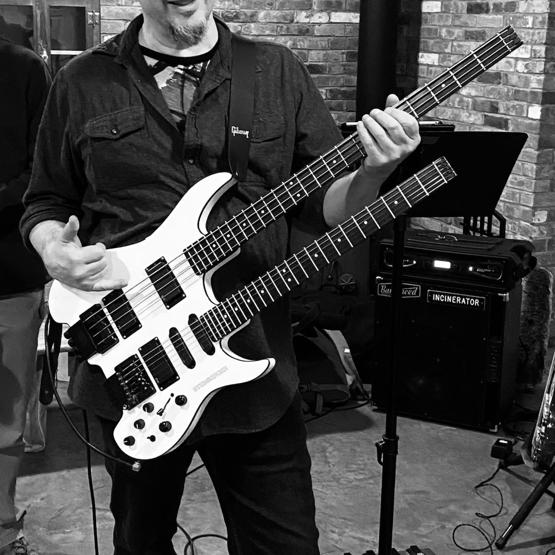 1991 Steinberger GM4T/MX2 Double Neck Guitar/bass. Very Rare. Includes ...