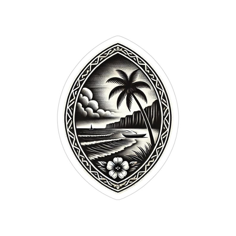 Guam Seal Outdoor Sticker, Water-resistant Vinyl - Etsy