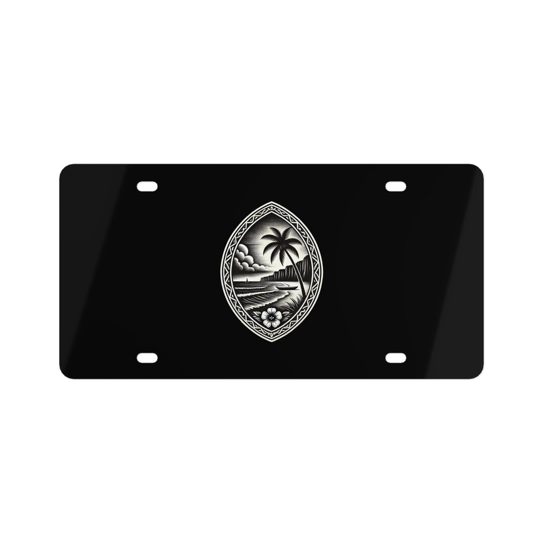 Guam Seal License Plate | Guam Chamorro Pride Metal License Plate - Etsy