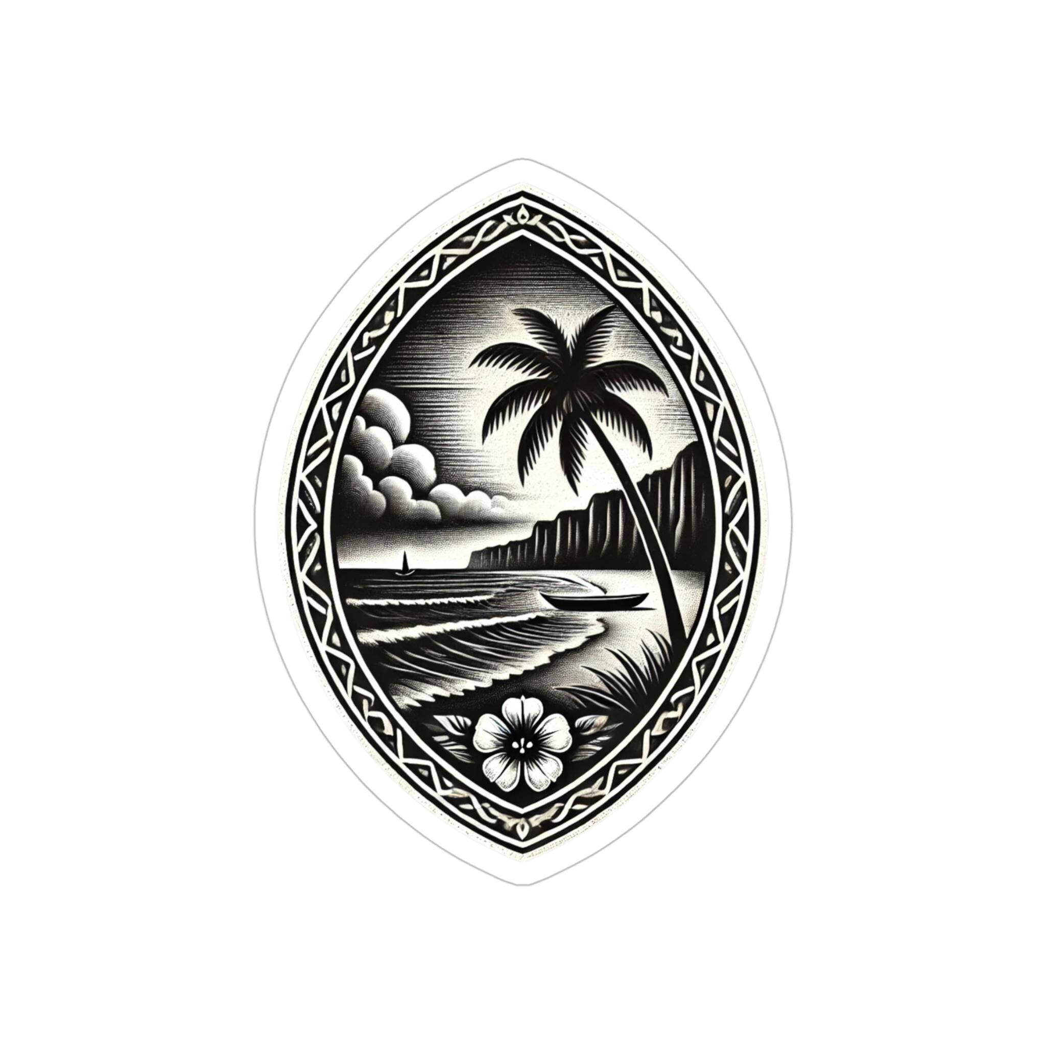 Guam Seal Outdoor Sticker, Water-resistant Vinyl - Etsy