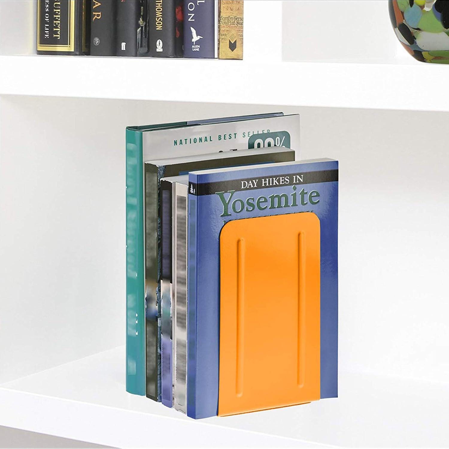 Acrimet Metal Bookends Design Series (heavy Duty) (orange Color) (1 ...
