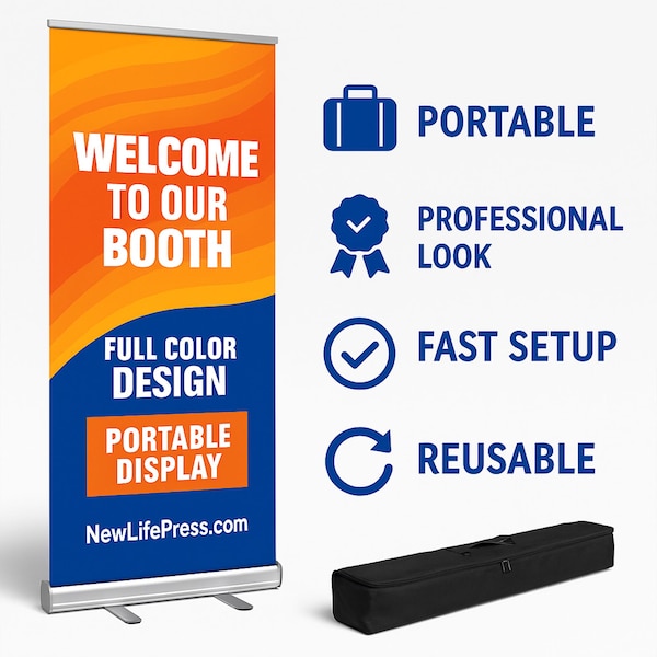 Custom Standing Banner - Etsy