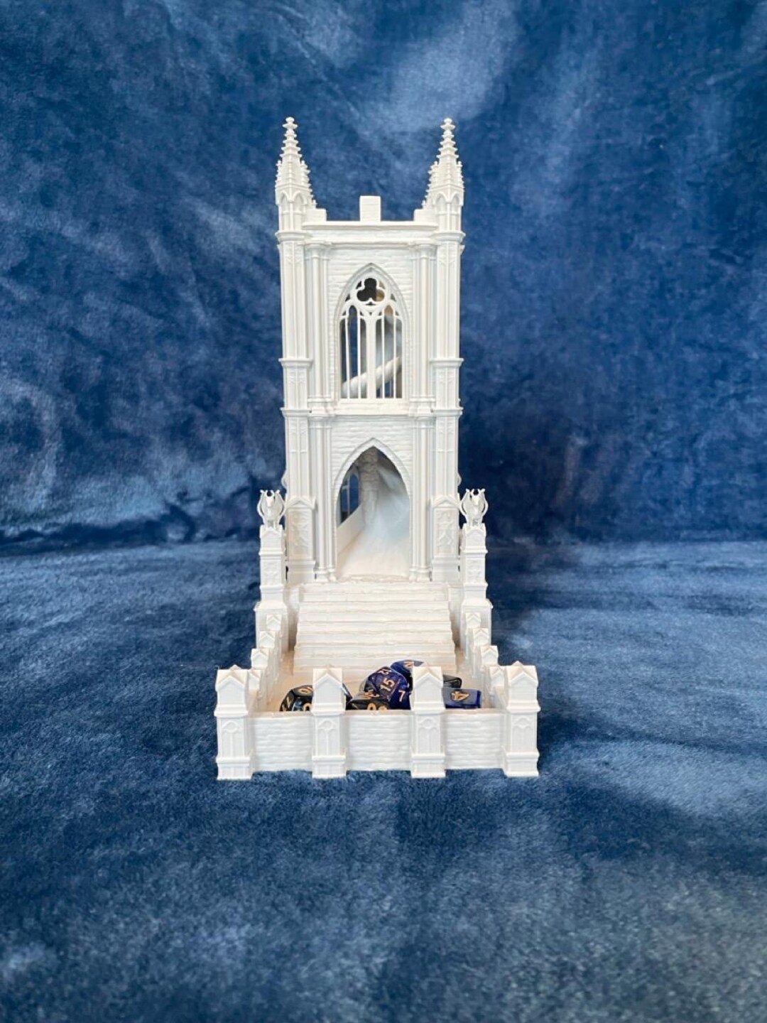 Gothic Cathedral Dice Tower – 3D Printed RPG Dice Roller for Dungeons ...