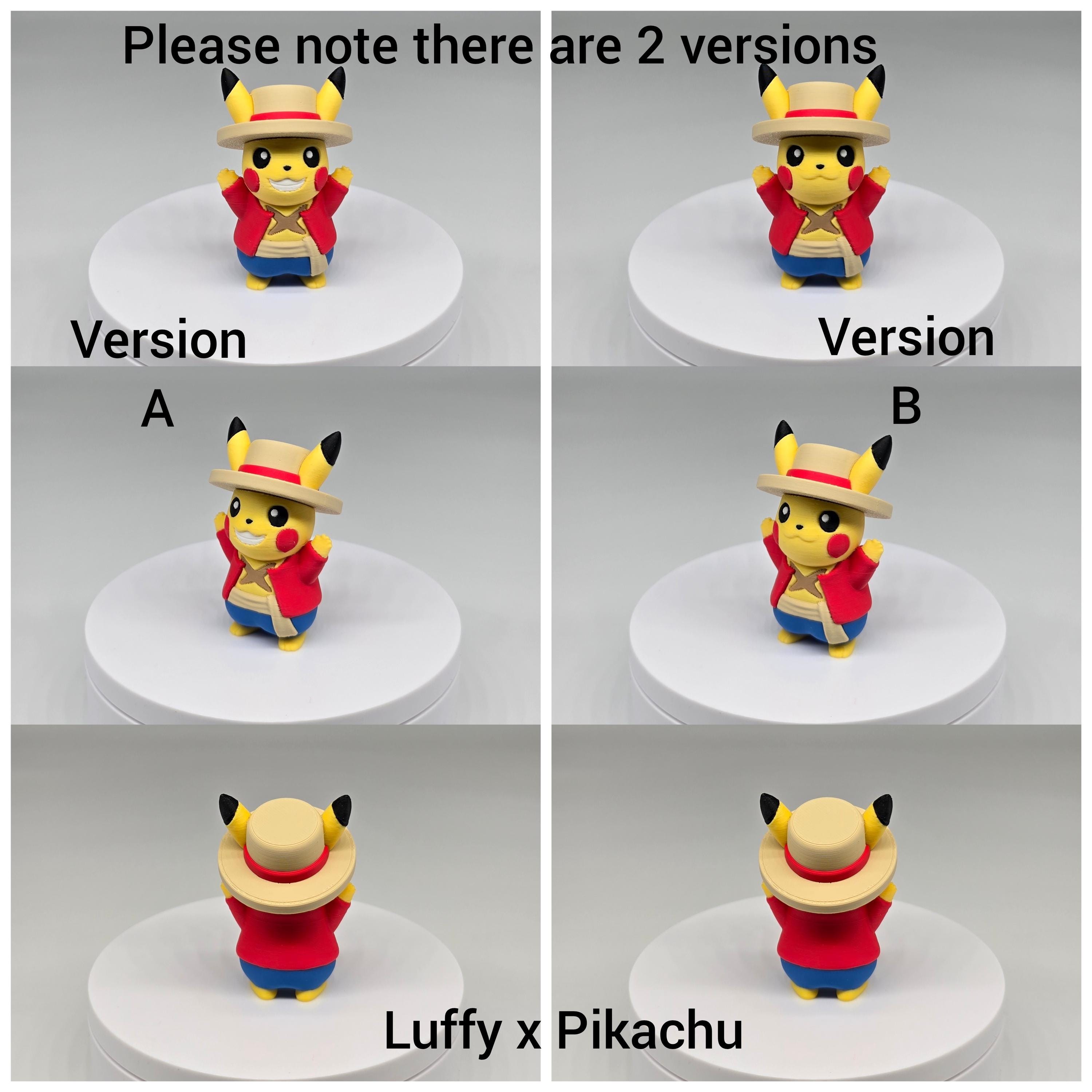 3D Printed One Piece X Pokemon Collab! Get Pikachu as Luffy, Gear 5 ...