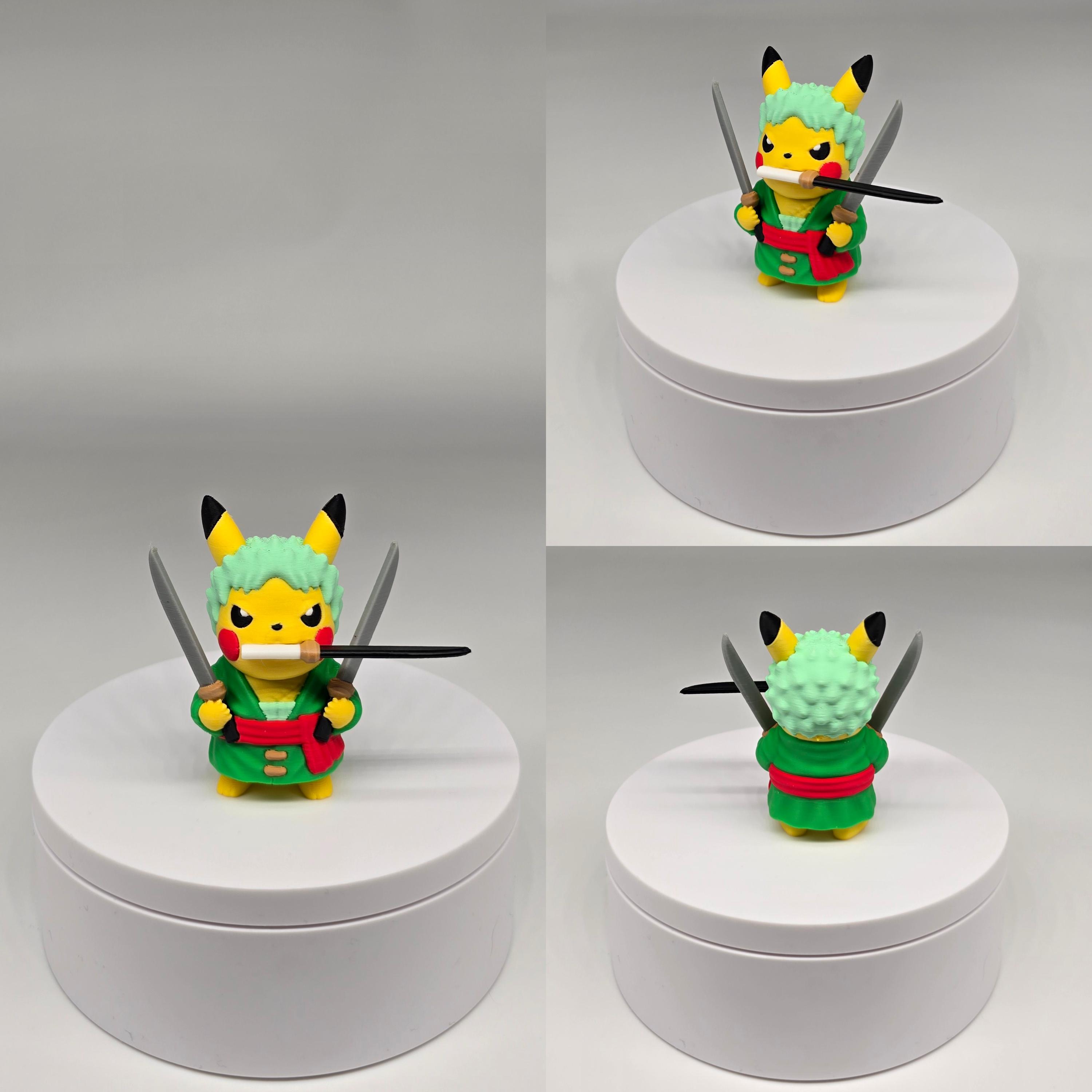 3D Printed One Piece X Pokemon Collab! Get Pikachu as Luffy, Gear 5 ...