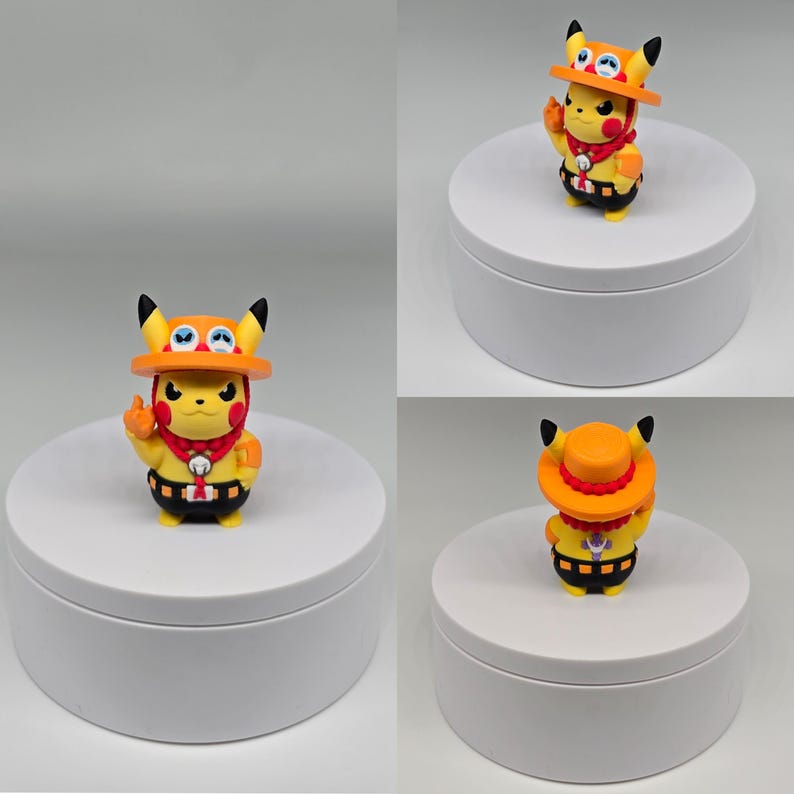 3D Printed One Piece X Pokemon Collab! Get Pikachu as Luffy, Gear 5 ...