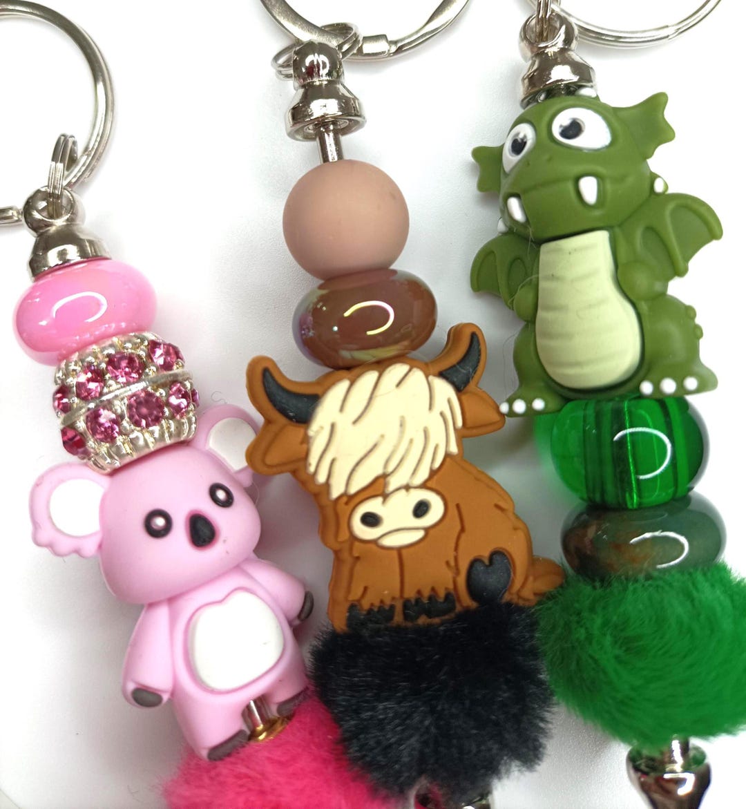 Animal Bag Charm Keyring, Clip Clop Cow, Keith Koala, Dingle Dragon ...