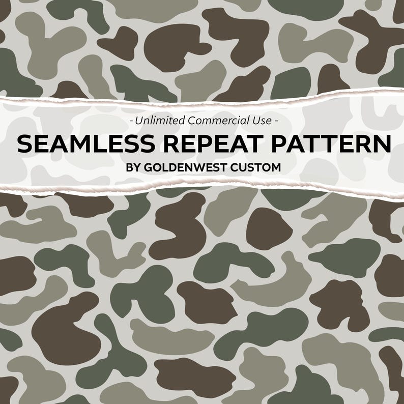 Camo Seamless Patterns, Camouflage Pattern, Duck Camo Design, Hunting ...