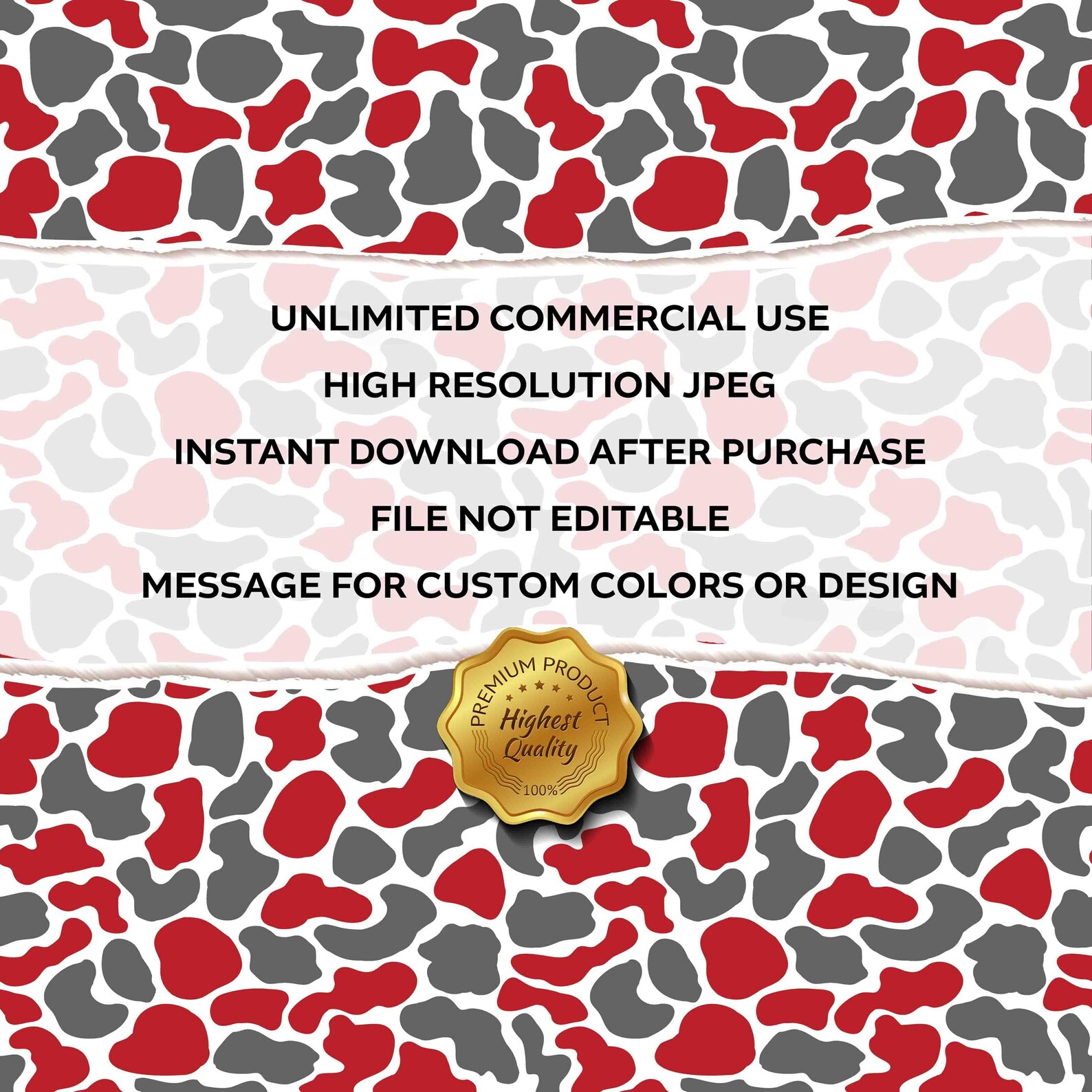 Red Gray White Camo, Camo Seamless Patterns, Duck Camo Design, Hunting ...