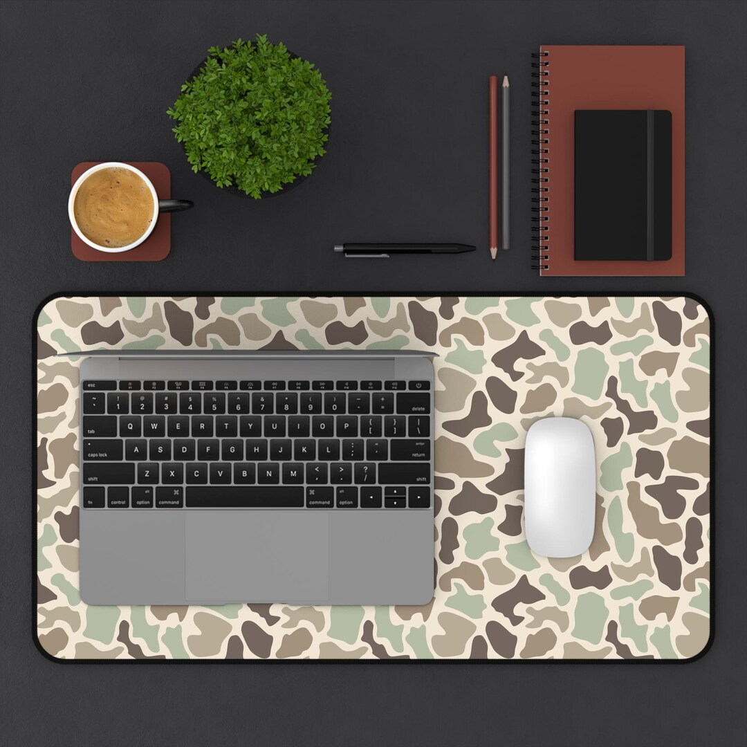 Camo Desk Mat, Hunter Office Supplies, Duck Camo Desk Mat - Etsy