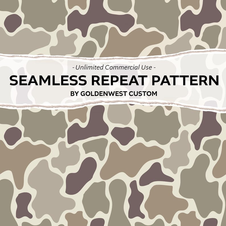 Camo Seamless Patterns, Camouflage Pattern, Duck Camo Design, Hunting ...