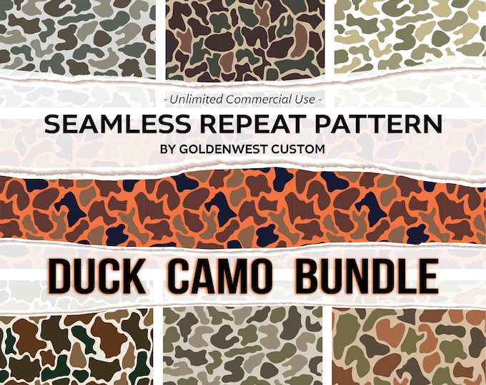 Camo Seamless Patterns, Camouflage Pattern, Duck Camo Design, Hunting ...