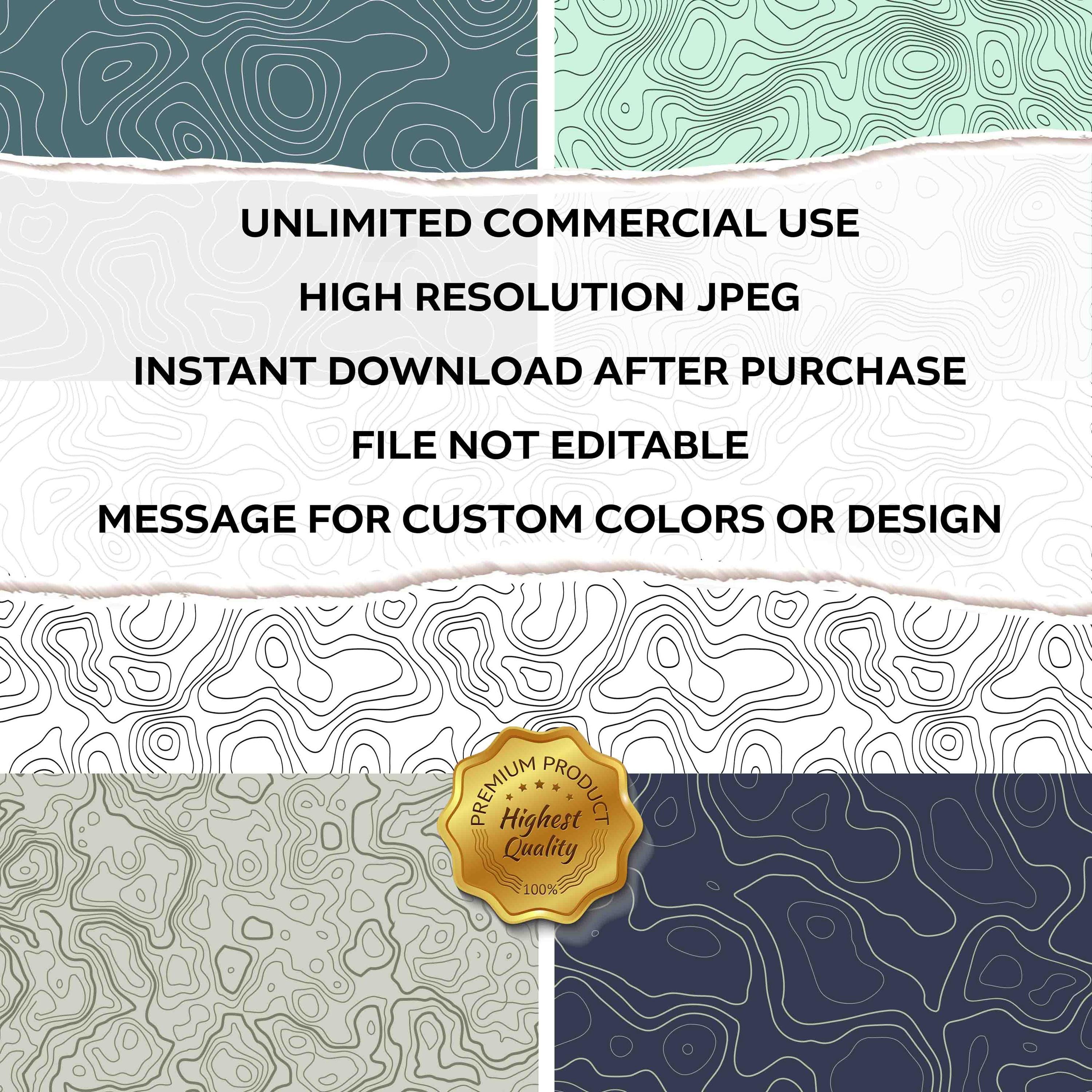 Topography Background, Seamless Topography Pattern, Map Repeat Pattern ...