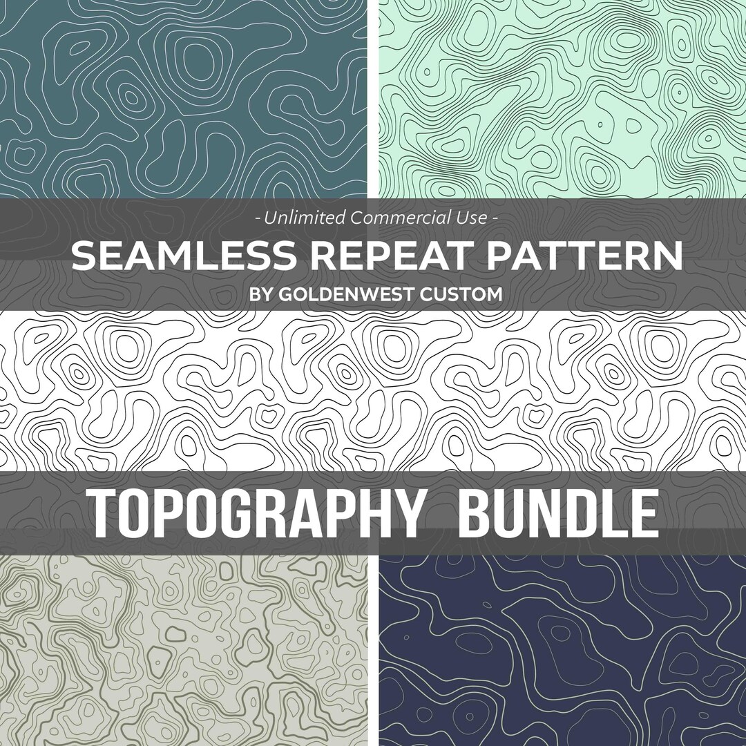 Topography Background, Seamless Topography Pattern, Map Repeat Pattern ...