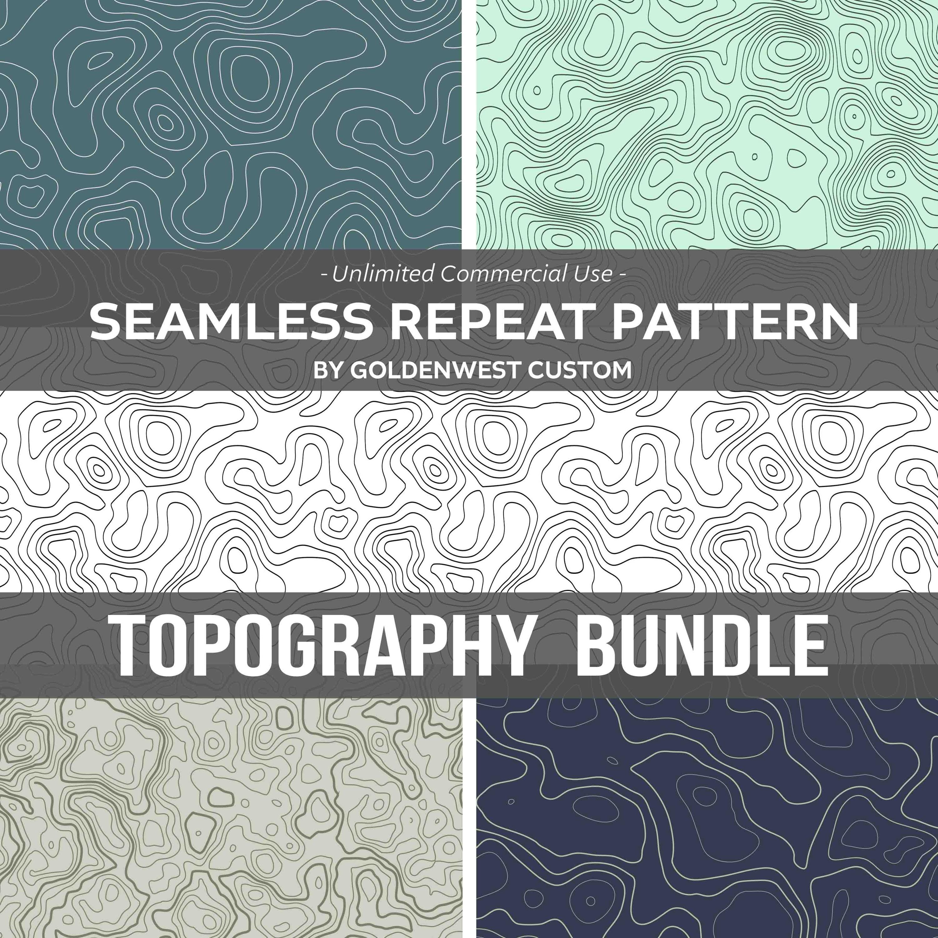 Topography Background, Seamless Topography Pattern, Map Repeat Pattern ...