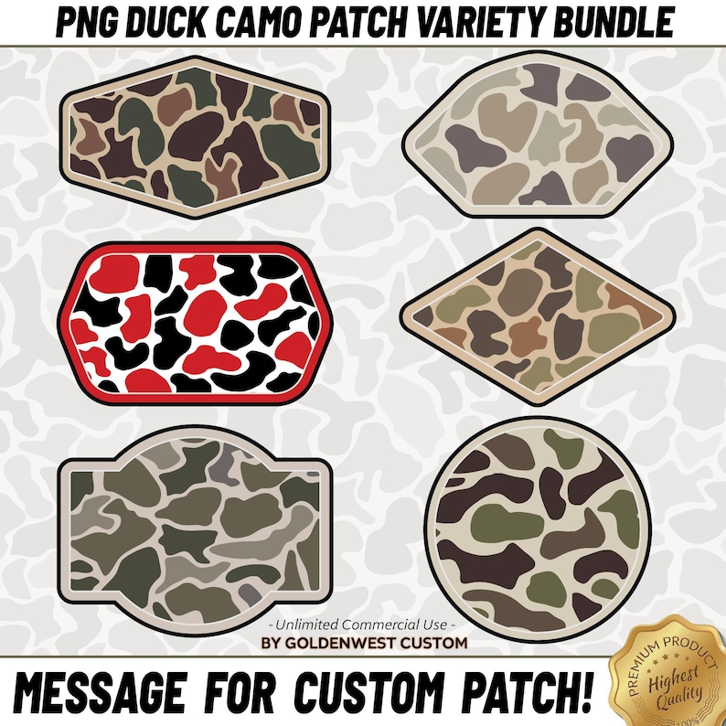 Camo Patch Png, Duck Camo Patches, Duck Camo PNG, Hunting Camo PNG ...
