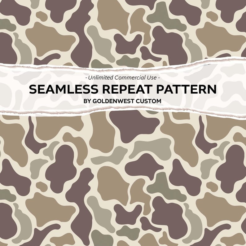 Camo Pattern, Old School Camo Duck, Vintage Camo Design, Hunting Camo ...