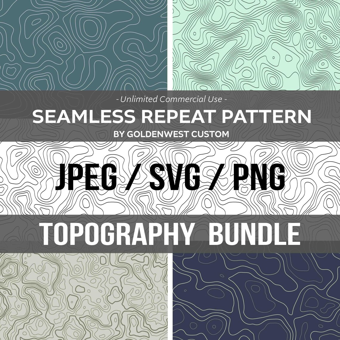 Topography Background Svg Png, Seamless Topography Pattern SVG, Map ...