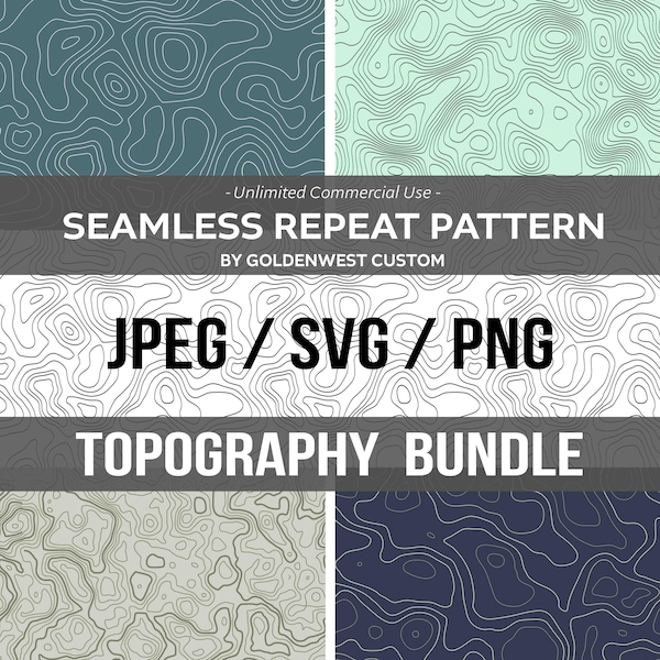 Topography Map Pattern - Etsy UK