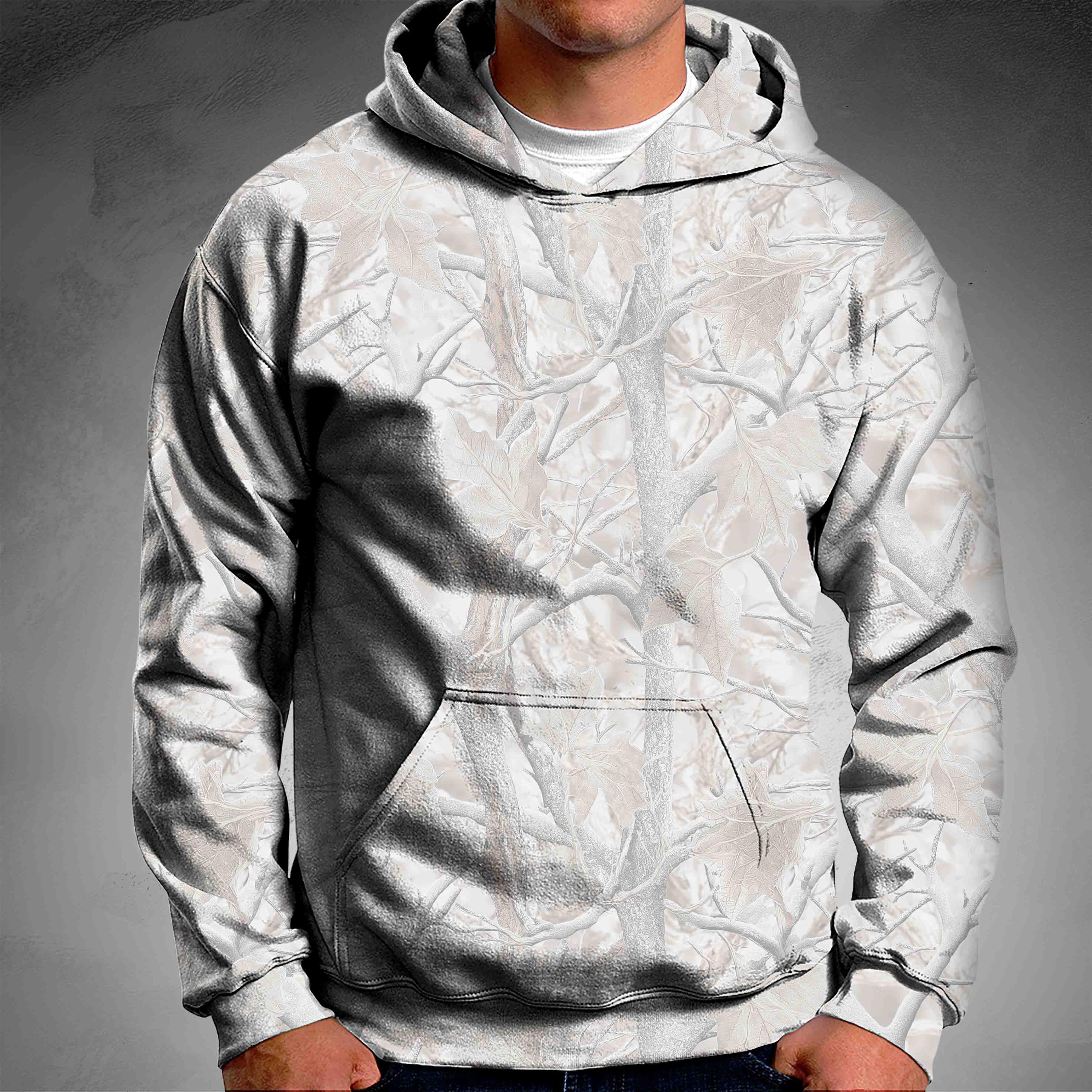Realistic Tree Camo, Washed Winter Camo, Camo Seamless Pattern, Winter ...