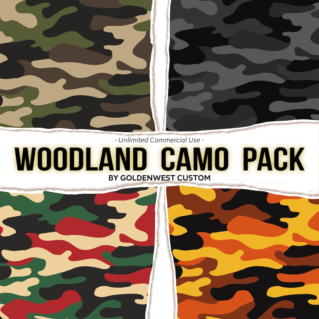 Camo Pattern, Woodland Camo Pattern, Woods Hunting Designs, Camouflage ...