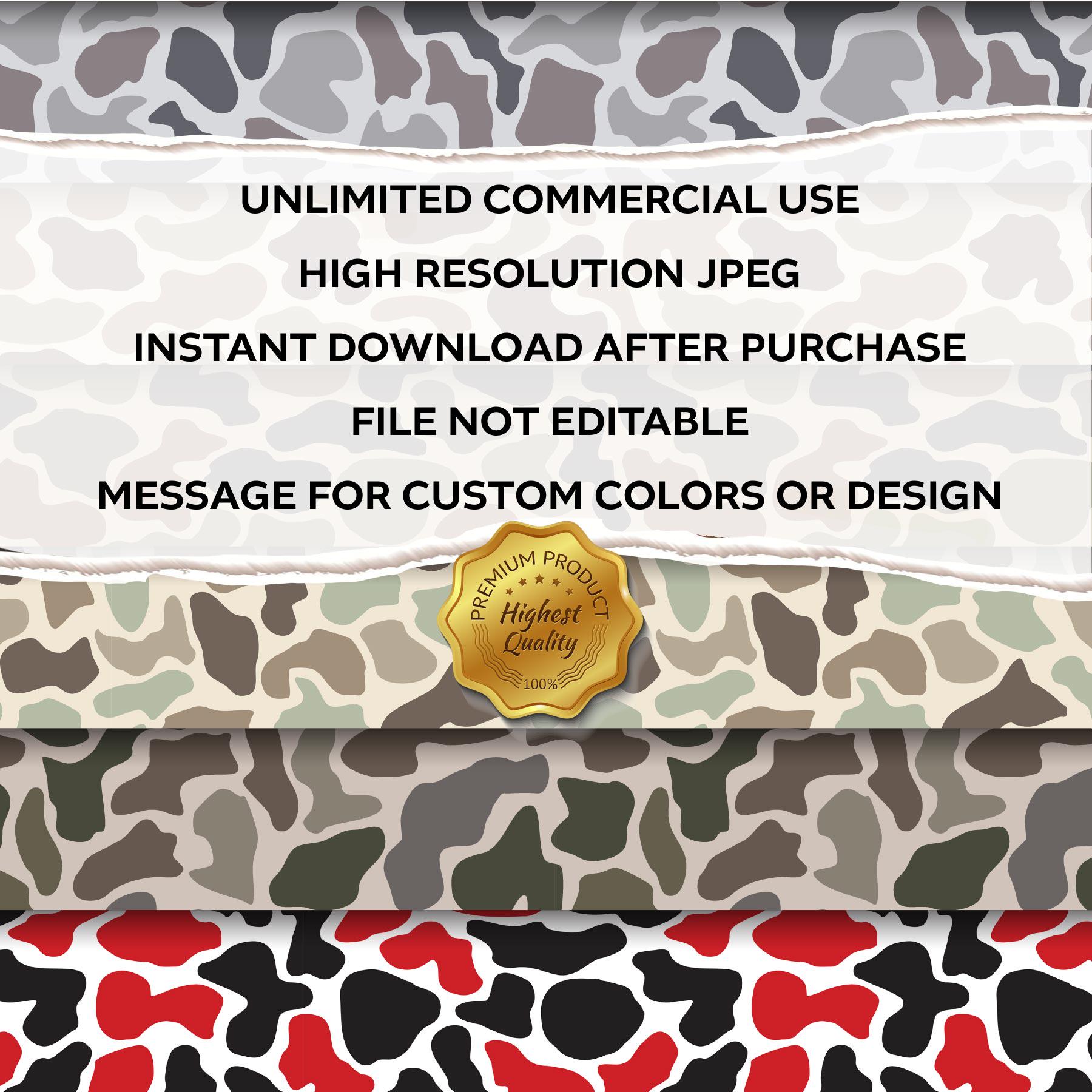 Camo Seamless Patterns, Camouflage Pattern, Duck Camo Design, Hunting ...