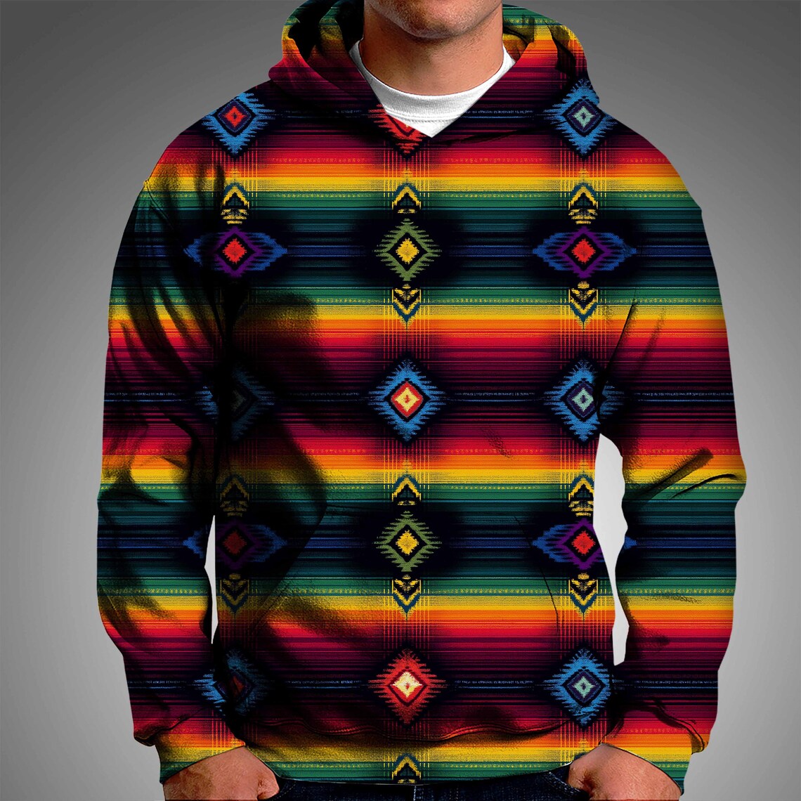 Mexican Blanket Pattern, Seamless Serape Pattern, Bright Colorful ...