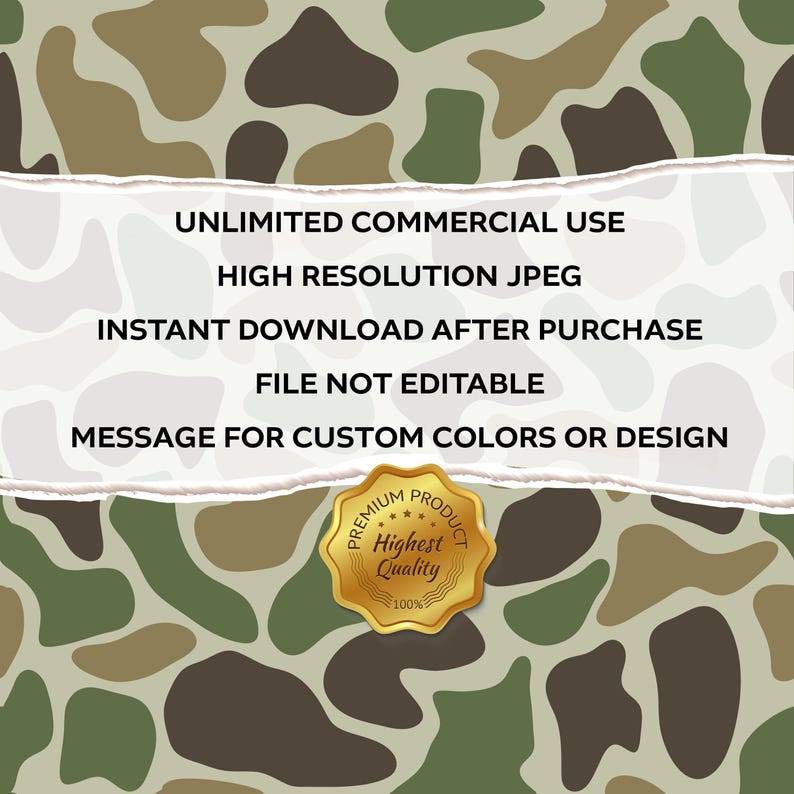 Old School Duck Camo, Seamless Camo Pattern, Duck Camo Design, Hunting ...