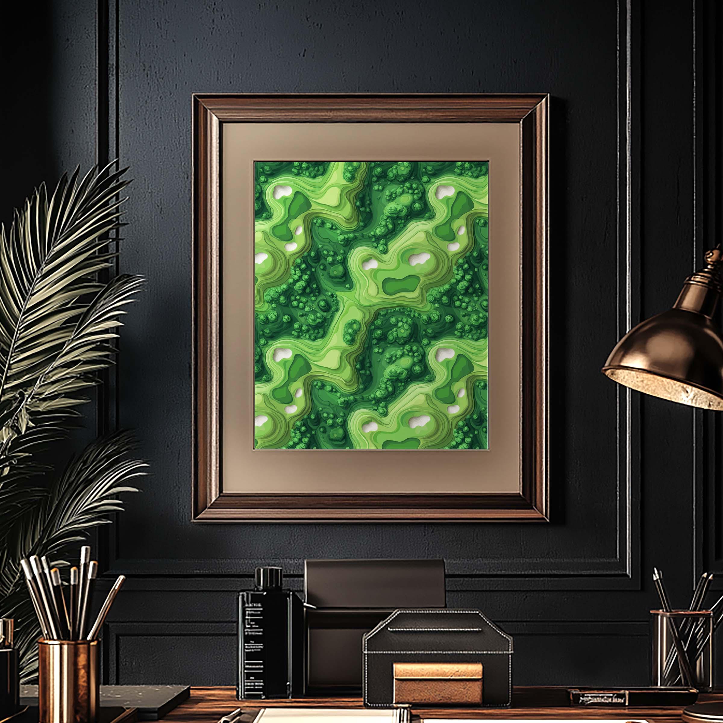 Golf Seamless Pattern, Topography Map, Golfing Digital Paper, Golf ...