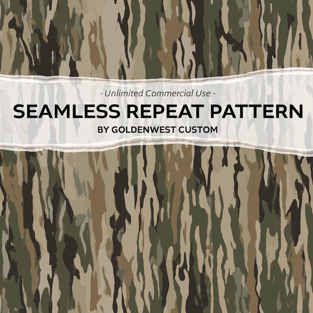Tree Camo Seamless Pattern, Woods Hunting Designs, Seamless Camo ...