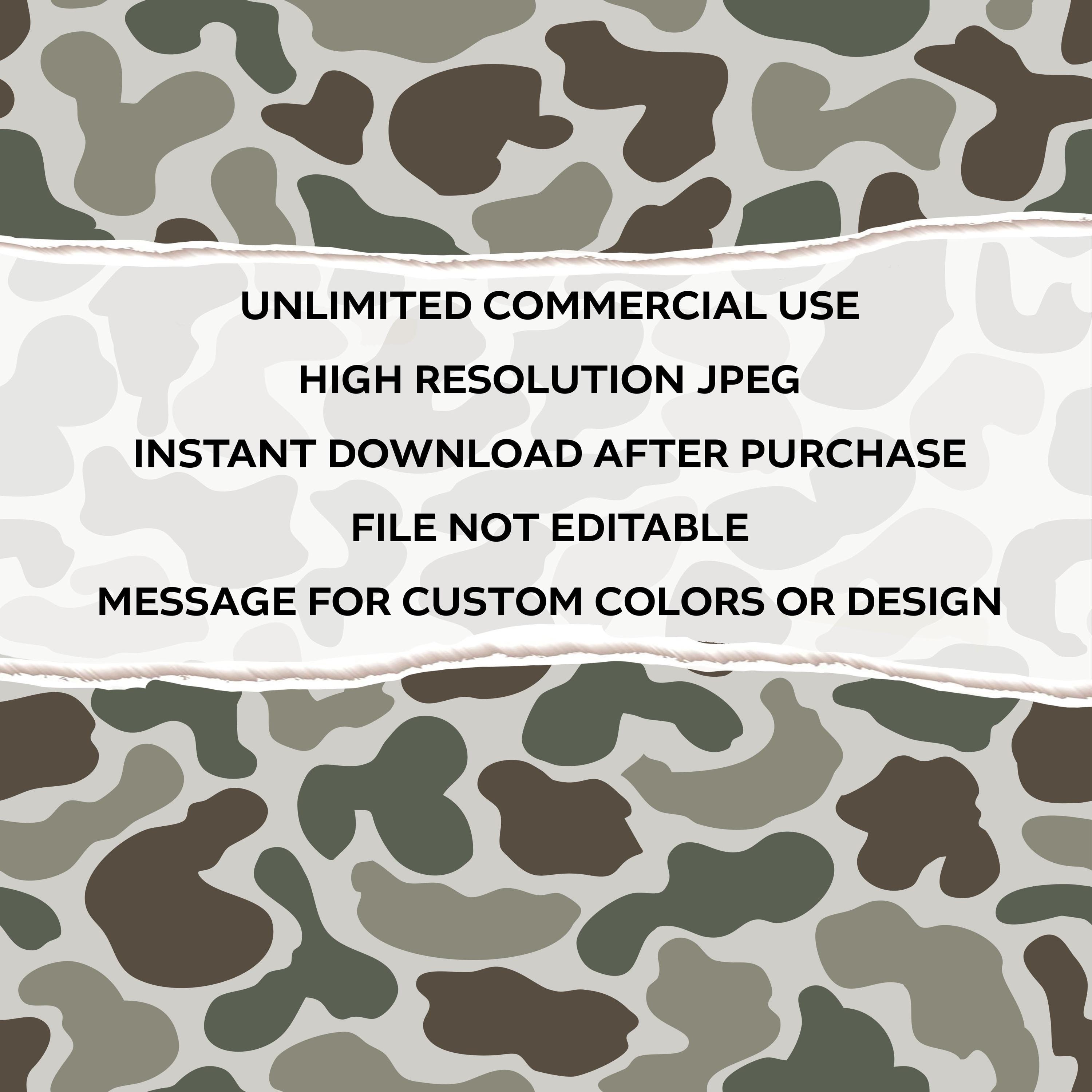 Camo Seamless Patterns, Camouflage Pattern, Duck Camo Design, Hunting Camo Graphic, Digital ...