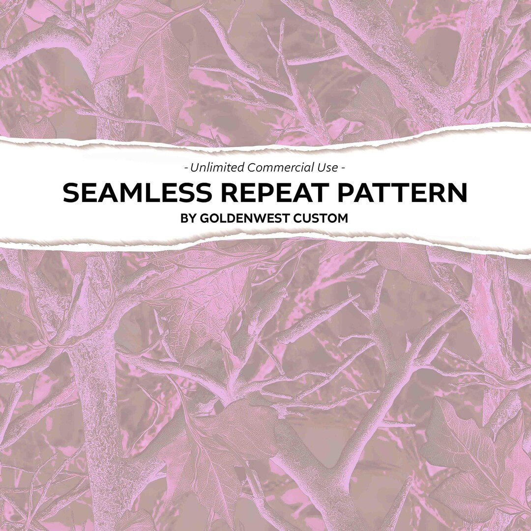 Realistic Tree Camo, Brown and Pink Tree Camo, Camo Seamless Pattern ...