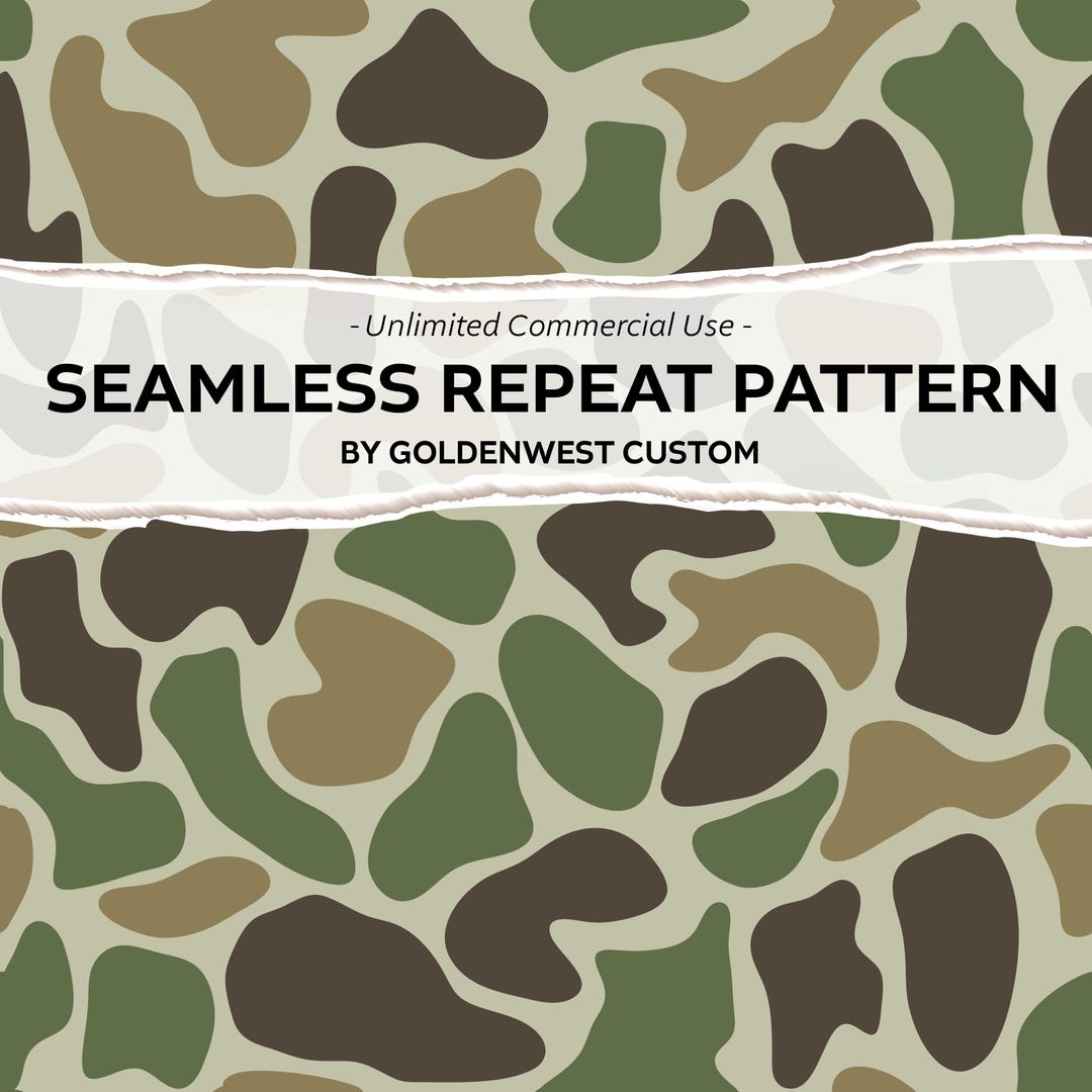 Old School Duck Camo, Seamless Camo Pattern, Duck Camo Design, Hunting ...