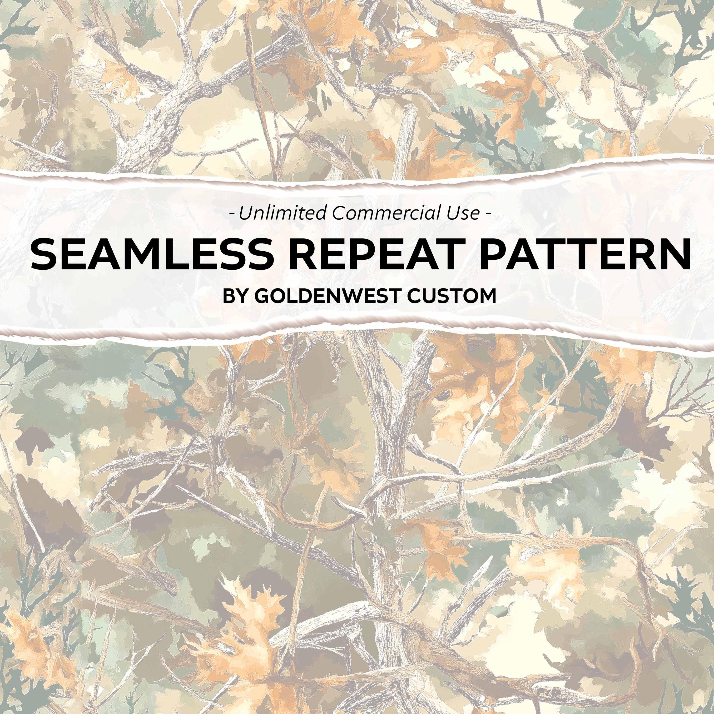 Realistic Tree Camo, Woods Hunting Designs, Seamless Patterns, Country ...