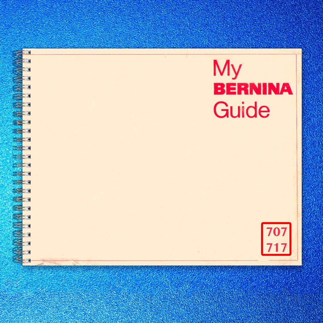 BERNINA 707 717 Sewing Machine User Manual Operation Guide - Etsy
